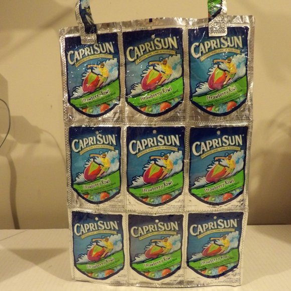 Capri Sun | Bags | Handmade Capri Sun Purse Lunch Bag Tote Recycled ...